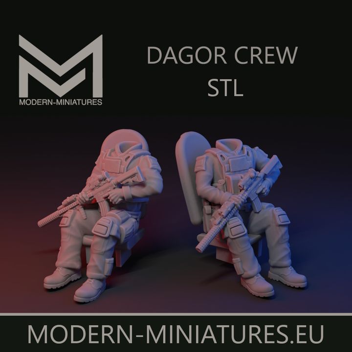 3D Printable 28mm special forces vehicle crew miniatures by Modern ...