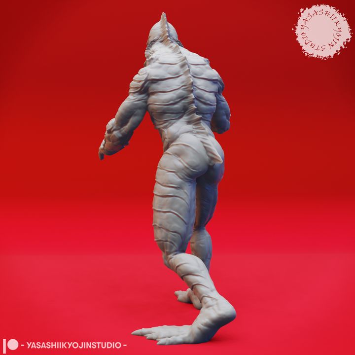 3D Printable Gill-man - Tabletop Miniature (Pre-Supported) by Yasashii ...