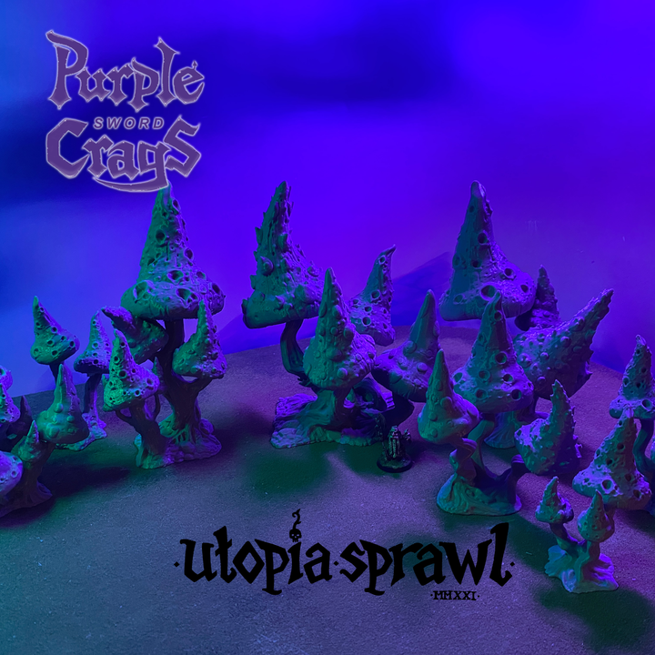 3D Printable Mushroom Forest - Pop Caps by Utopia Sprawl