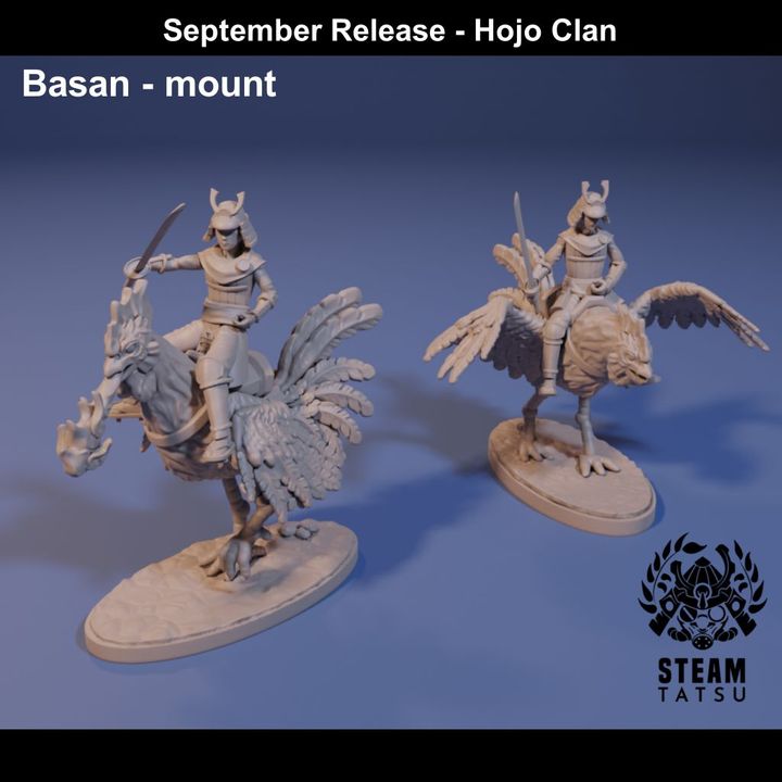3D Printable Hojo - Basan Mount by Steam Tatsu