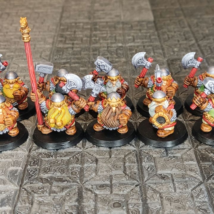 3D Print of Dwarf Clansmen by ErikT738