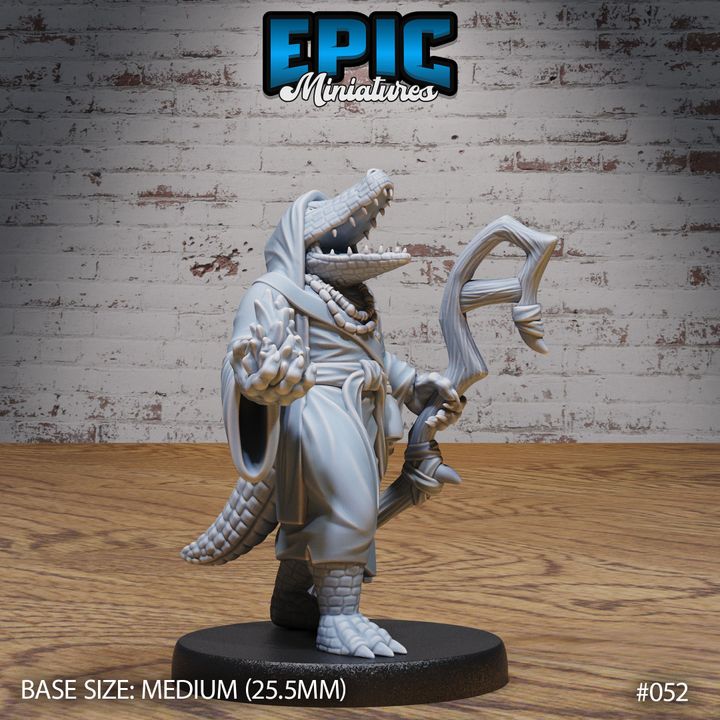 3D Printable Alligator Folk Set / Humanoid Crocodile Warrior / Croc ...