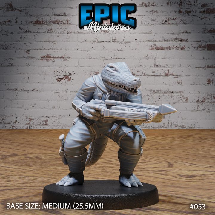 3D Printable Alligator Folk Set / Humanoid Crocodile Warrior / Croc ...