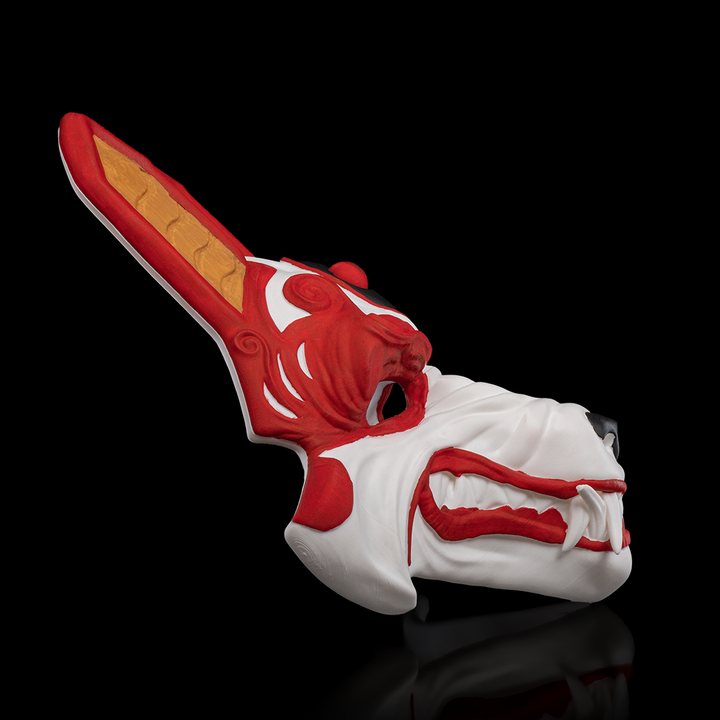 3D Printable Okami Mask by Stlflix