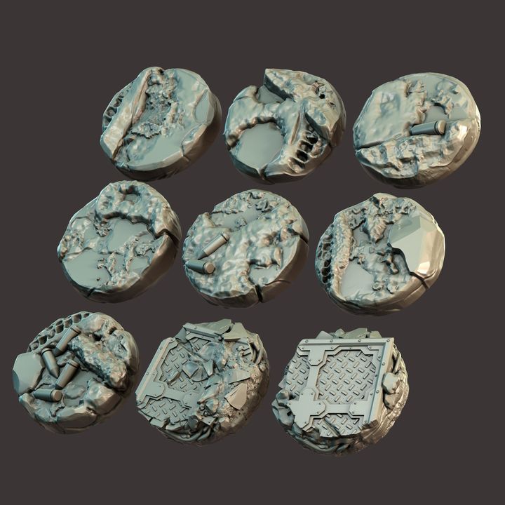 3D Printable Ravaged Star Bases by Ravaged Star