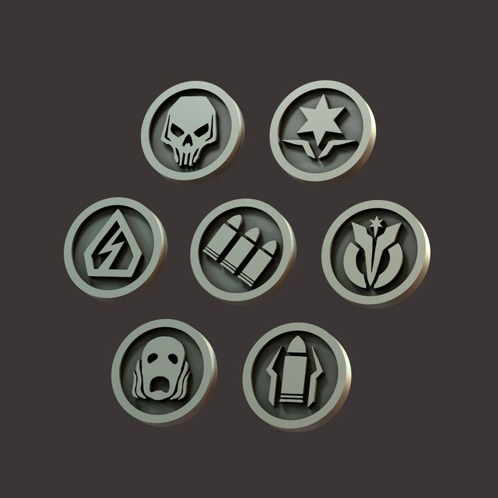 3D Printable Ravaged Star Tokens by Ravaged Star