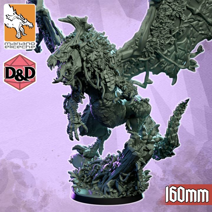 3D Printable SKONGUR, The Green Dragon 160mm DnD 5E by MEniatures