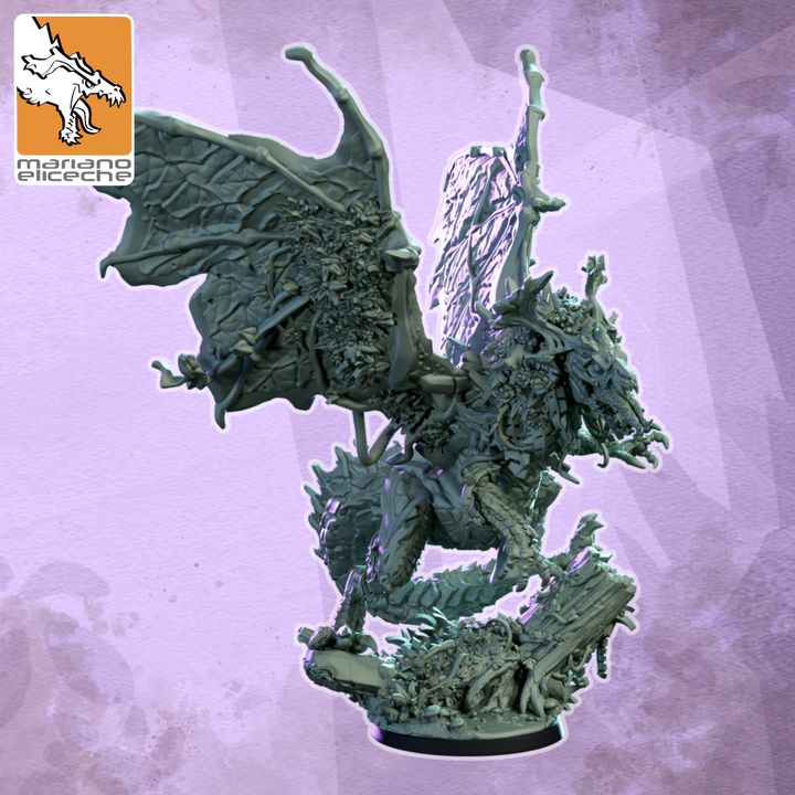 3D Printable SKONGUR, The Green Dragon 160mm DnD 5E by MEniatures