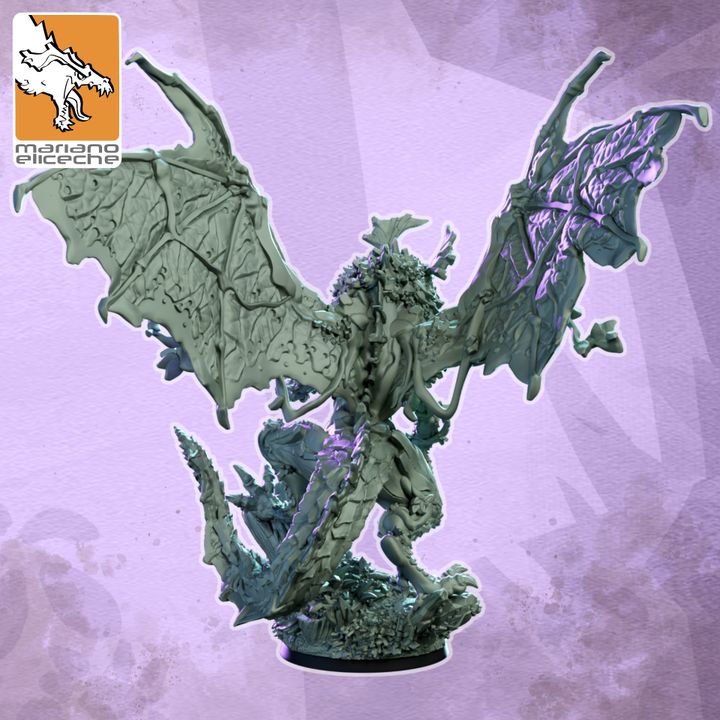 3D Printable SKONGUR, The Green Dragon 160mm DnD 5E by MEniatures