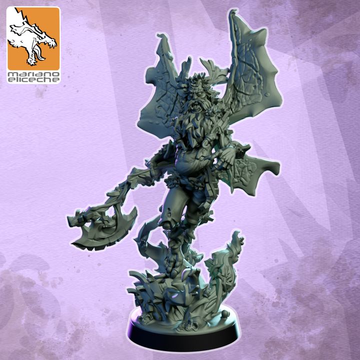 3D Printable The Forest Demon 32mm DnD 5E by MEniatures