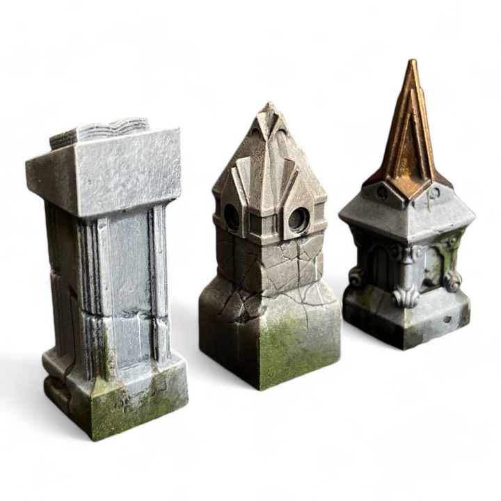 3D Printable Cemetery plinths by Tiny Furniture