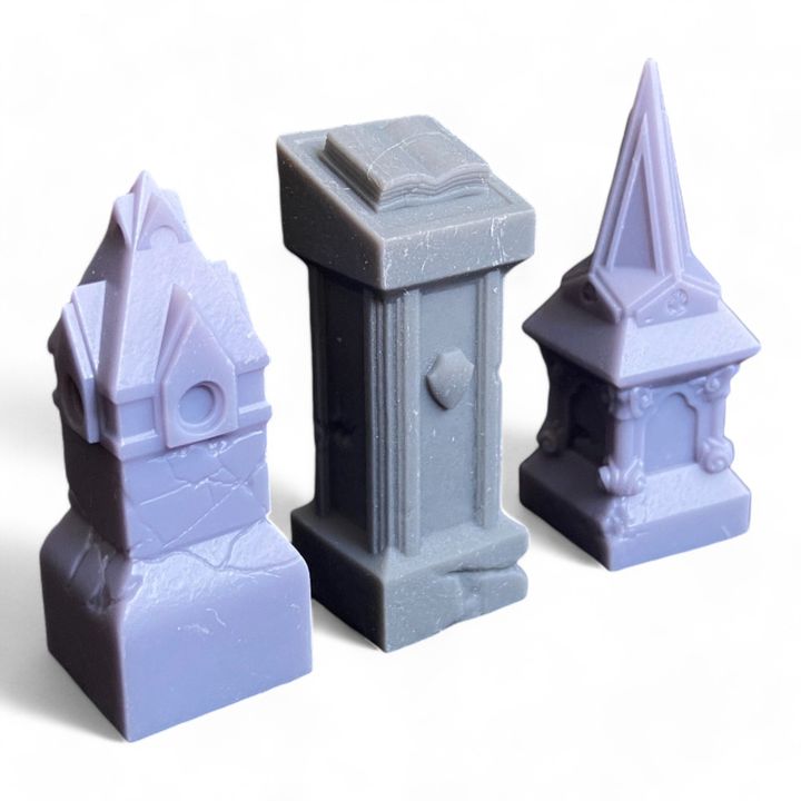 3D Printable Cemetery plinths by Tiny Furniture
