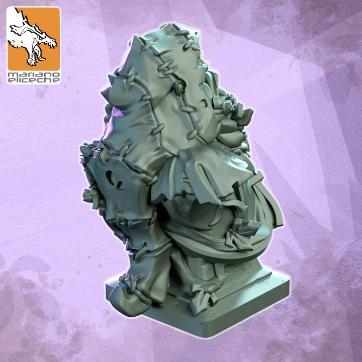 3D Printable FREE, Eirian The Hermit Bust by Mariano Eliceche Miniatures