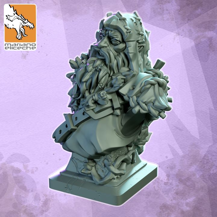 3D Printable FREE, Eirian The Hermit Bust by MEniatures