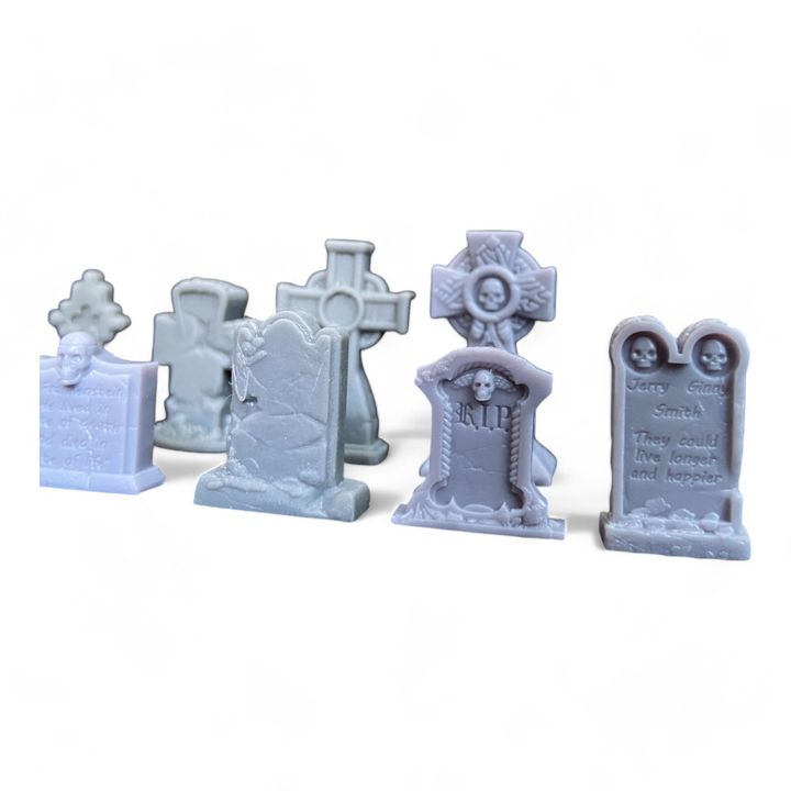 3D Printable Tombstones by Tiny Furniture