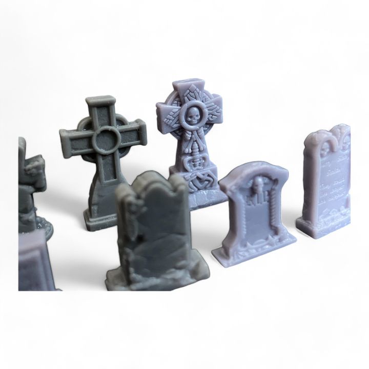 3D Printable Tombstones by Tiny Furniture