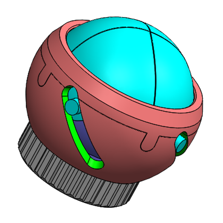 3D Printable D25B4V01 Iris ball shutter mechanism 3d print by yc Pan