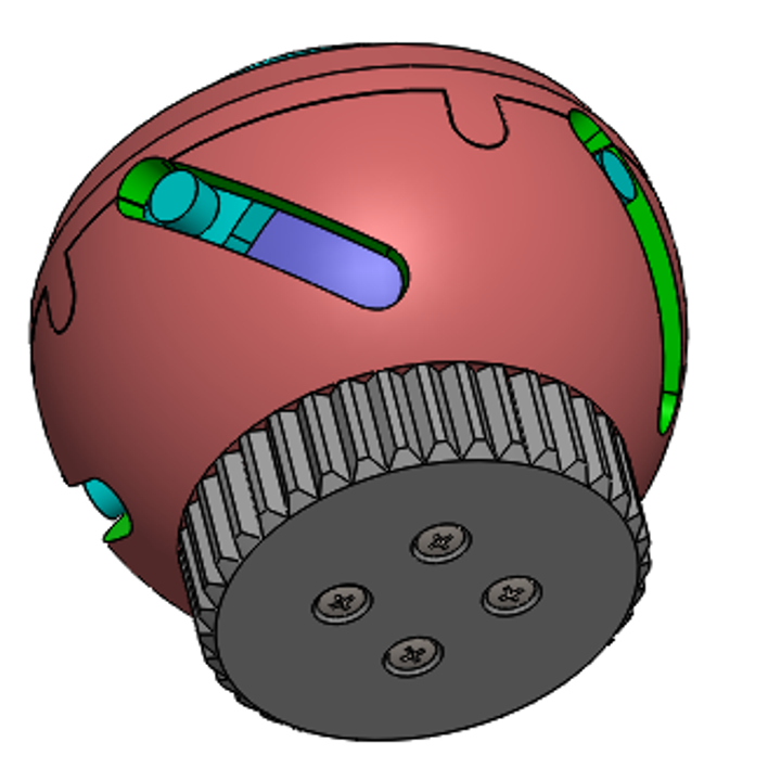 3D Printable D25B4V01 Iris ball shutter mechanism 3d print by yc Pan