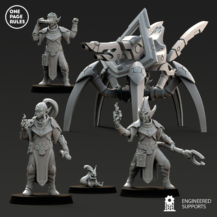 3D Printable High Elf Fleets - Army Bundle #1 by One Page Rules