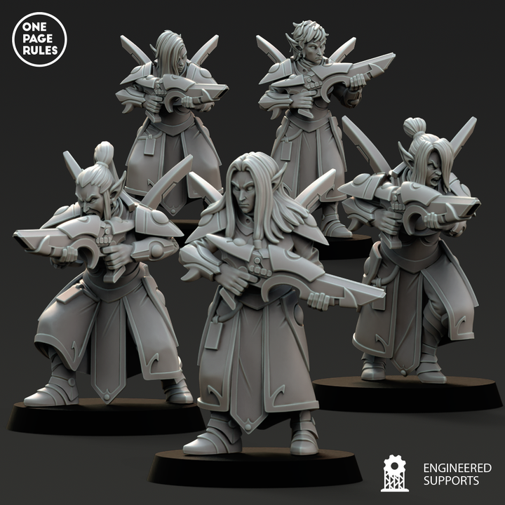 3D Printable High Elf Fleets - Army Bundle #1 by One Page Rules