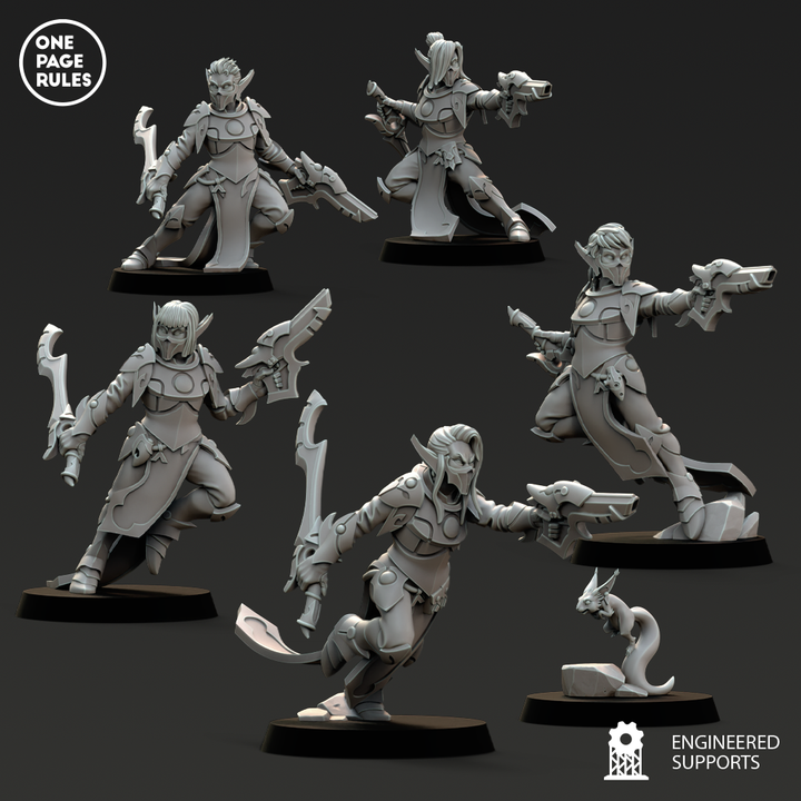 3D Printable High Elf Fleets - Army Bundle #2 by One Page Rules