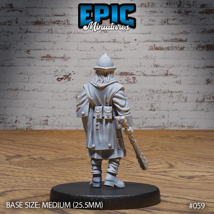 3D Printable City Guard Set / Humanoid Warrior Character / Male ...