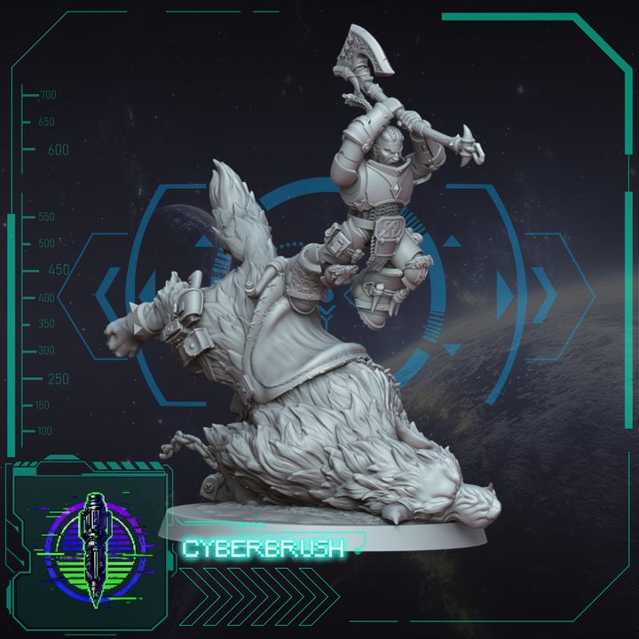 3D Printable StormWolf Rider 4 by Cyberbrush
