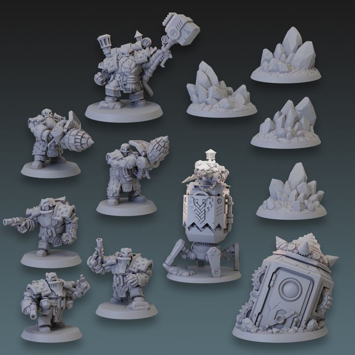 3D Printable Faction Starter Box Iron Guard by Strange Plastic