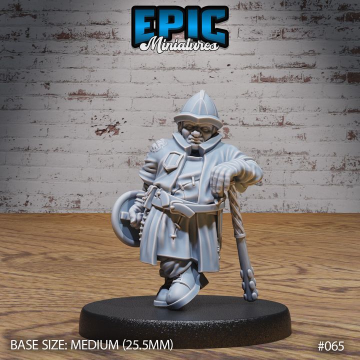 3D Printable City Guard Dwarf / Dwarfen Warrior / Mysterious Halfling ...