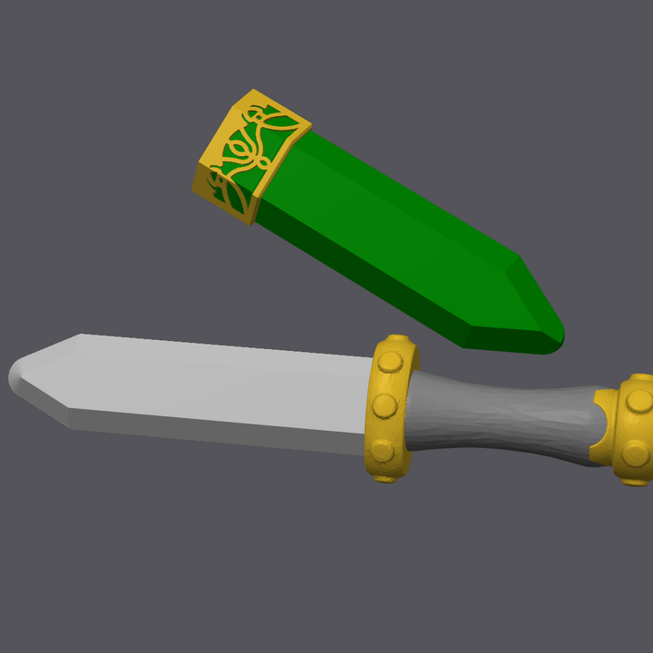 3D Printable Kids Play Knife by Kendra Kent