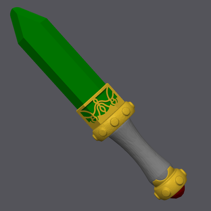 3D Printable Kids Play Knife by Kendra Kent