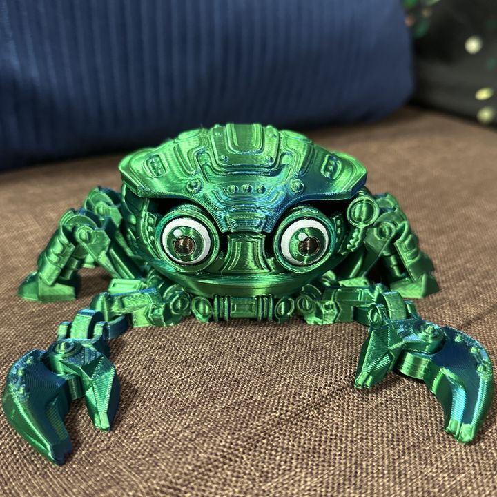 3D Print of Flexi Factory Cyber Crab (box) 3mf included! by ...