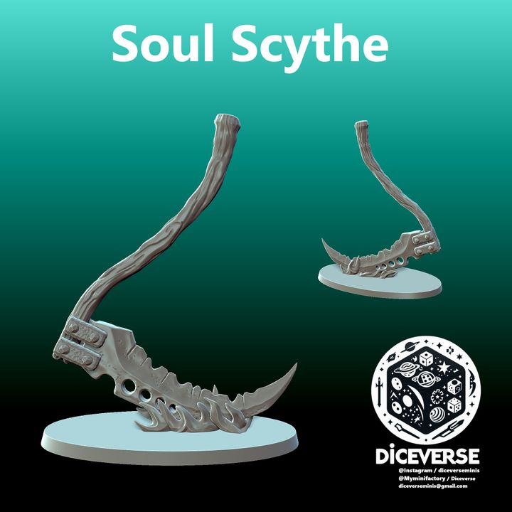 3D Printable Soul Scythe by Diceverse