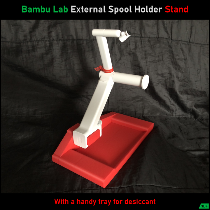 3D Printable The Bambu Lab External Spool Holder Stand. by Adam Freeman