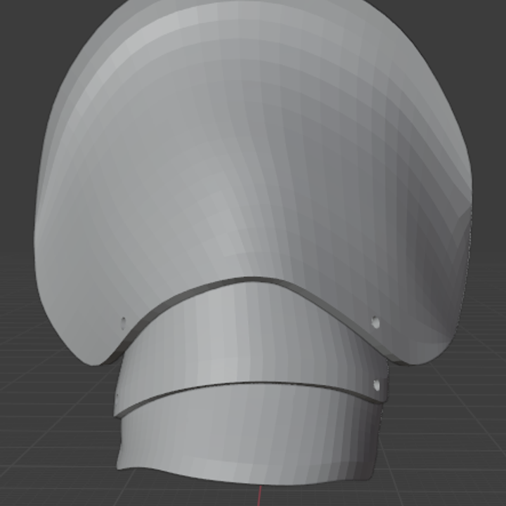 3D Printable Pauldrons (Shoulder armor) by Brian