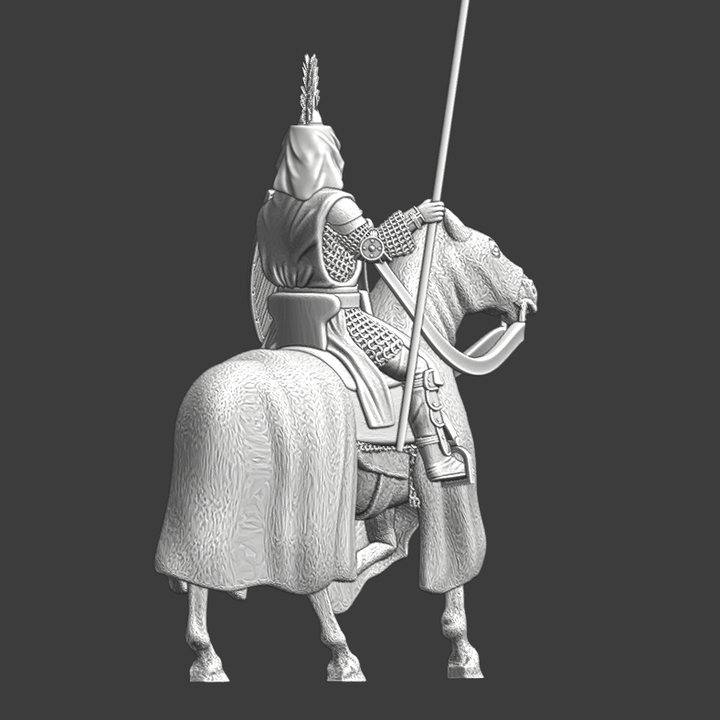 3D Printable Mounted Medieval polish Knight by Northern Crusades Miniatures