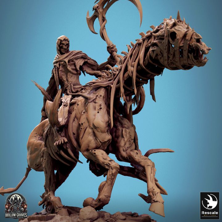 3D Printable Pack Wraithbound Cavalier by Rescale Miniatures