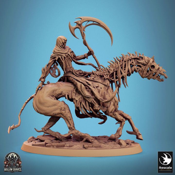 3D Printable Pack Wraithbound Cavalier by Rescale Miniatures