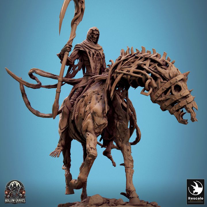 3D Printable Pack Wraithbound Cavalier by Rescale Miniatures