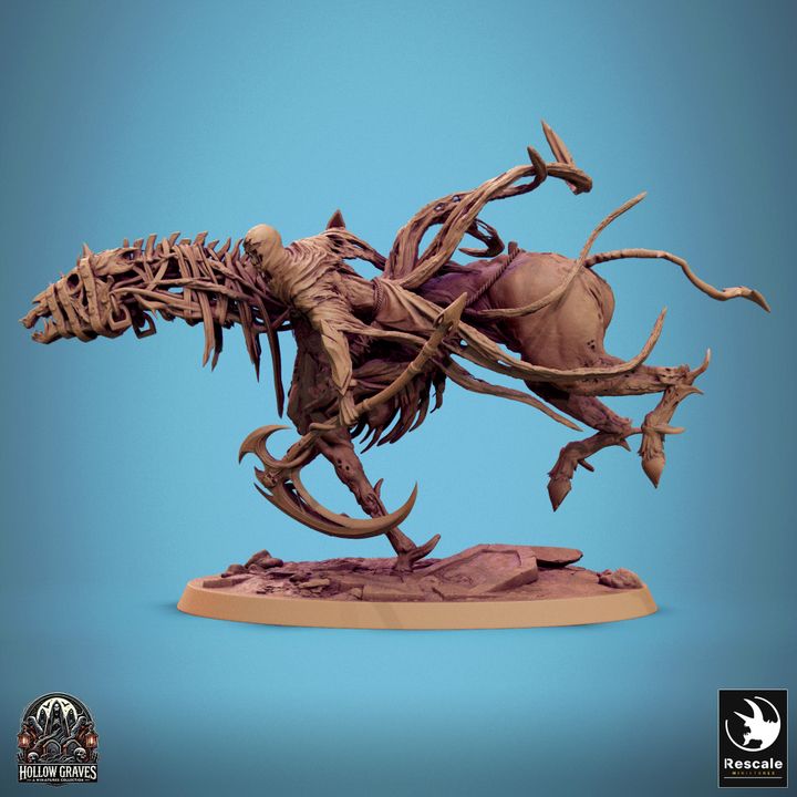 3D Printable Pack Wraithbound Cavalier by Rescale Miniatures
