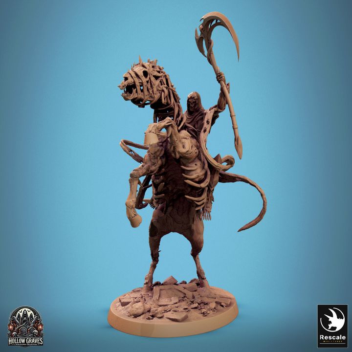 3D Printable Wraithbound Cavalier Storm by Rescale Miniatures