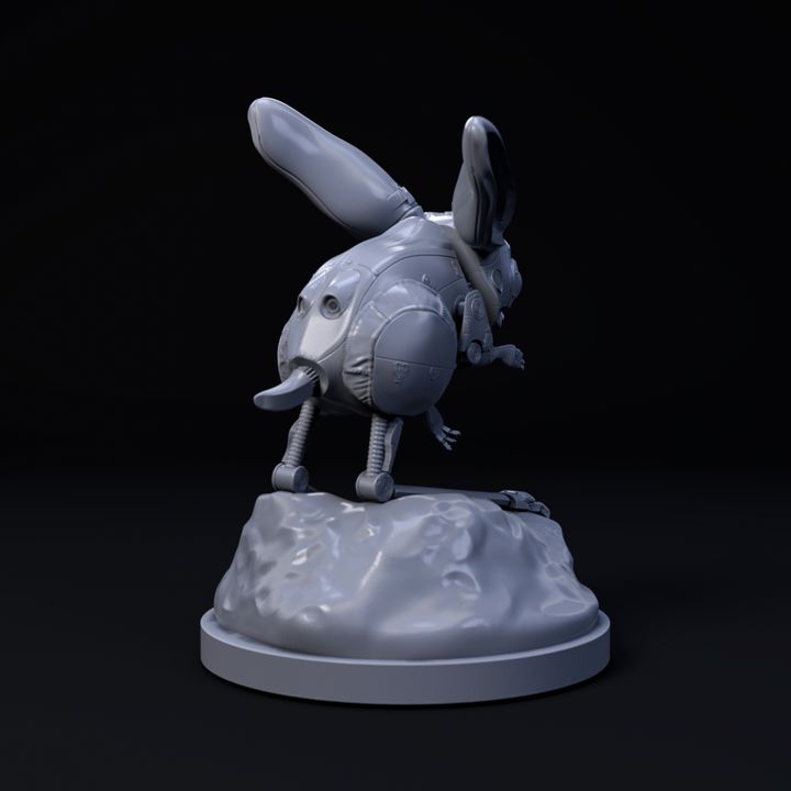 3D Printable Jerboa mecha robot 32mm scale pre-supported by Dino and Dog