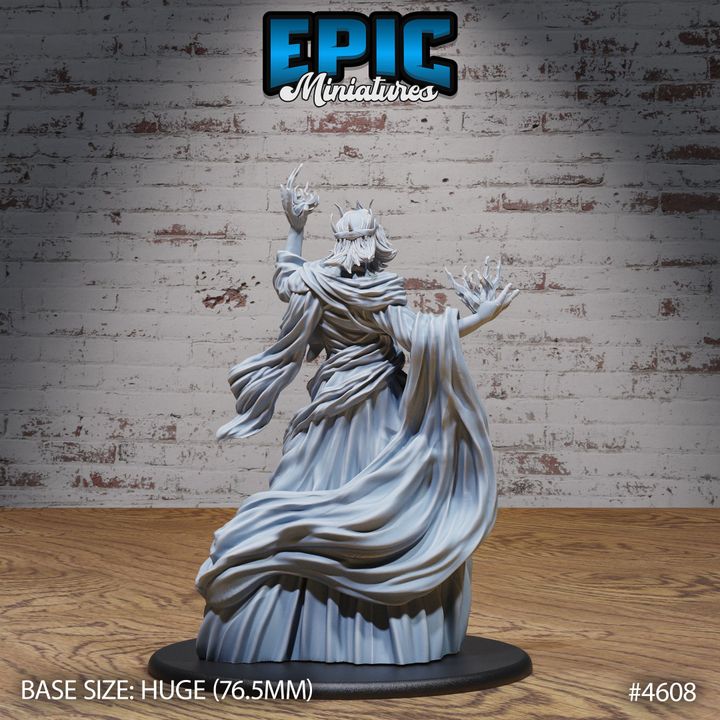 3D Printable White God Avatar Magic / Humanoid Deity / Giant Light Lord ...