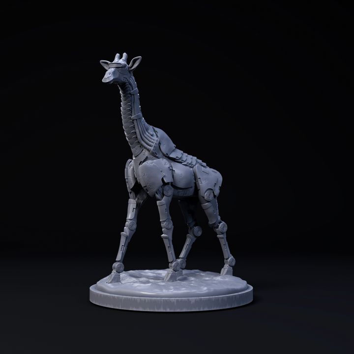 3D Printable Giraffe sci fi mecha robot 32mm scale pre-supported sci-fi ...