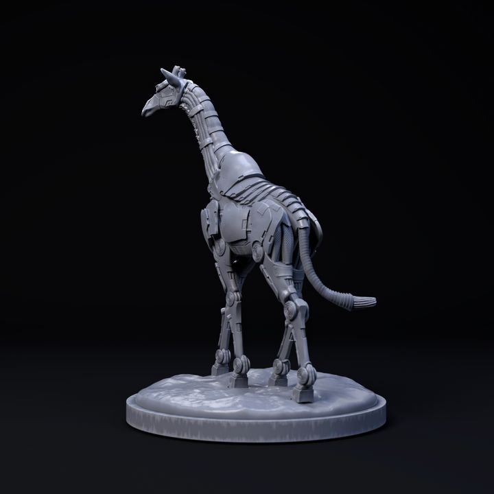 3D Printable Giraffe sci fi mecha robot 32mm scale pre-supported sci-fi ...