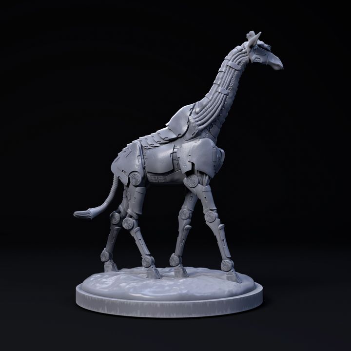 3D Printable Giraffe sci fi mecha robot 32mm scale pre-supported sci-fi ...