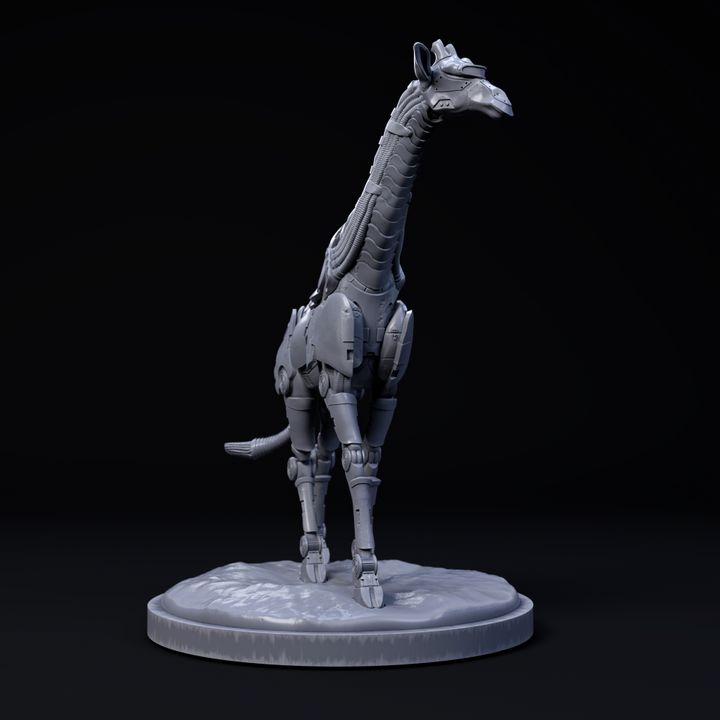 3D Printable Giraffe sci fi mecha robot 32mm scale pre-supported sci-fi ...