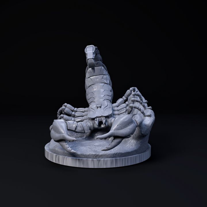 3D Printable Scorpion sci fi mecha robot 32mm scale pre-supported sci ...