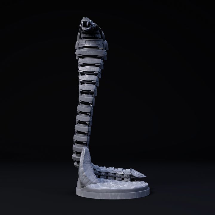 3D Printable Cobra mecha robot 32mm scale pre-supported snake by Dino ...