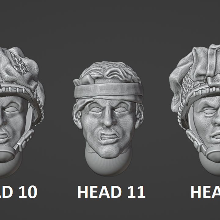 3D Printable WW2 28mm US PARATROOPER FIRING BAR (+3 HEAD OPTIONS). by ...